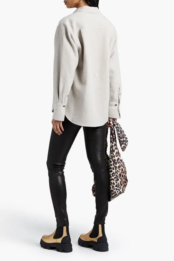 FRAME Oversized Wool-blend Jacket