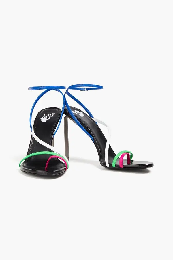 Off-White Allen Colorblock Leather Sandals - Multicolor