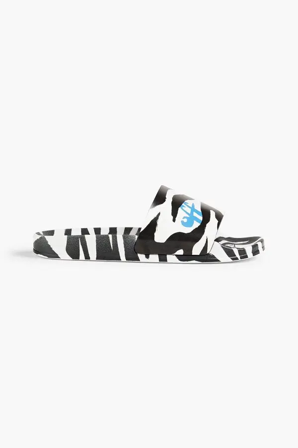 Off-White Zebra-print Slides - Animal Print