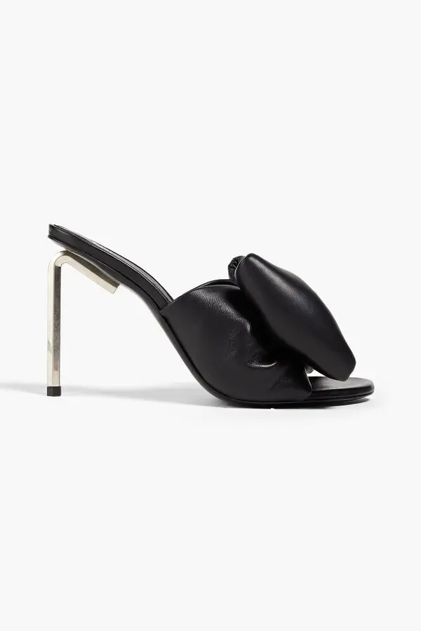 Off-White Allen Bowembellished Leather Mules - Black
