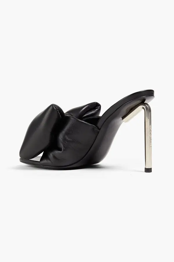 Off-White Allen Bowembellished Leather Mules - Black