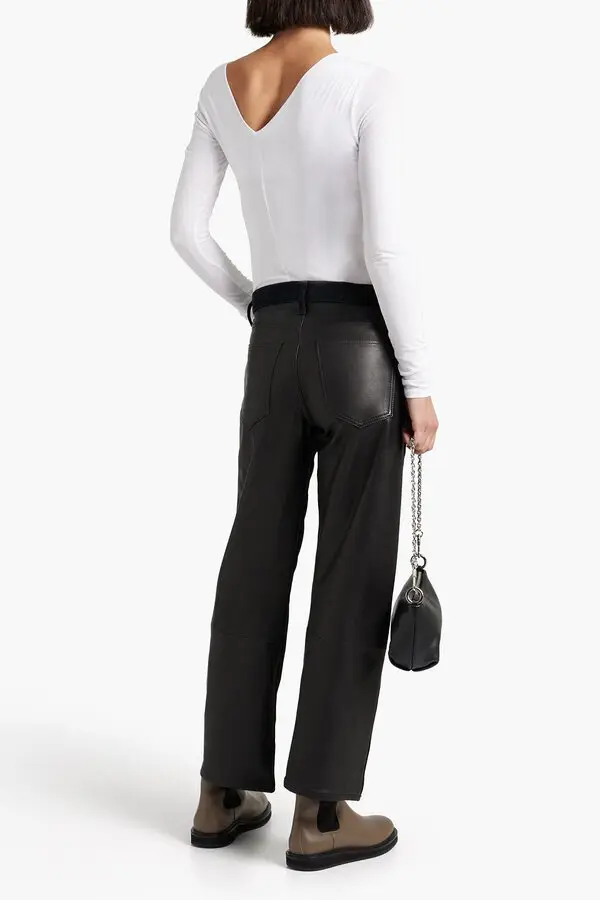 Enza Costa Asymmetrical Stretch-cotton Jersey Top