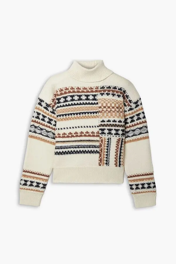 A.L.C. Tate Fair Isle Woolblend Jacquard Turtleneck Sweater