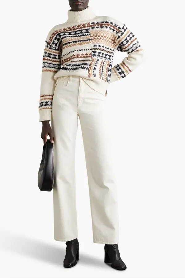 A.L.C. Tate Fair Isle Woolblend Jacquard Turtleneck Sweater