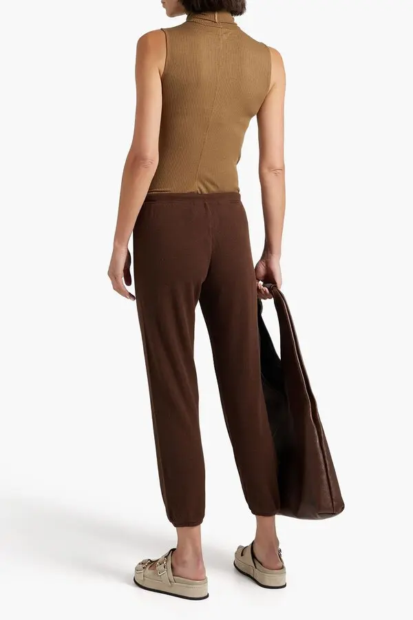 Enza Costa Ribbed Tencel-blend Jersey Turtleneck Top