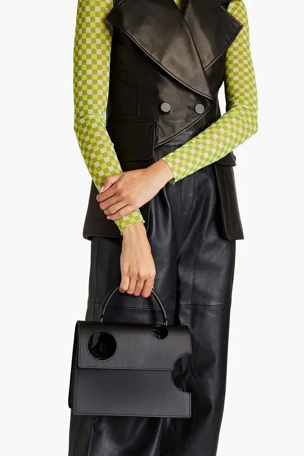 Off-White Jitney 2.8 Meteor Cutout Leather Tote