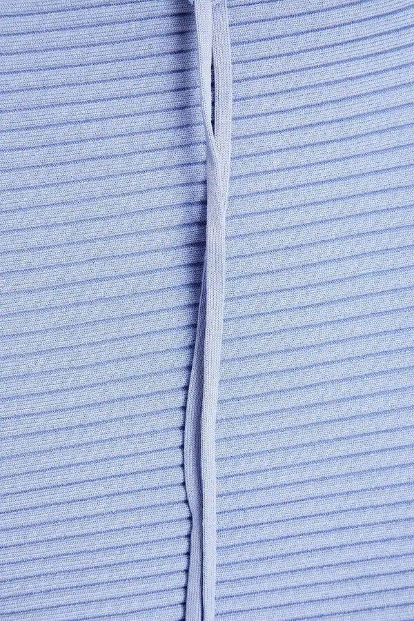 Simkhai Sydney Wrap-effect Ribbed Knit Mini Skirt