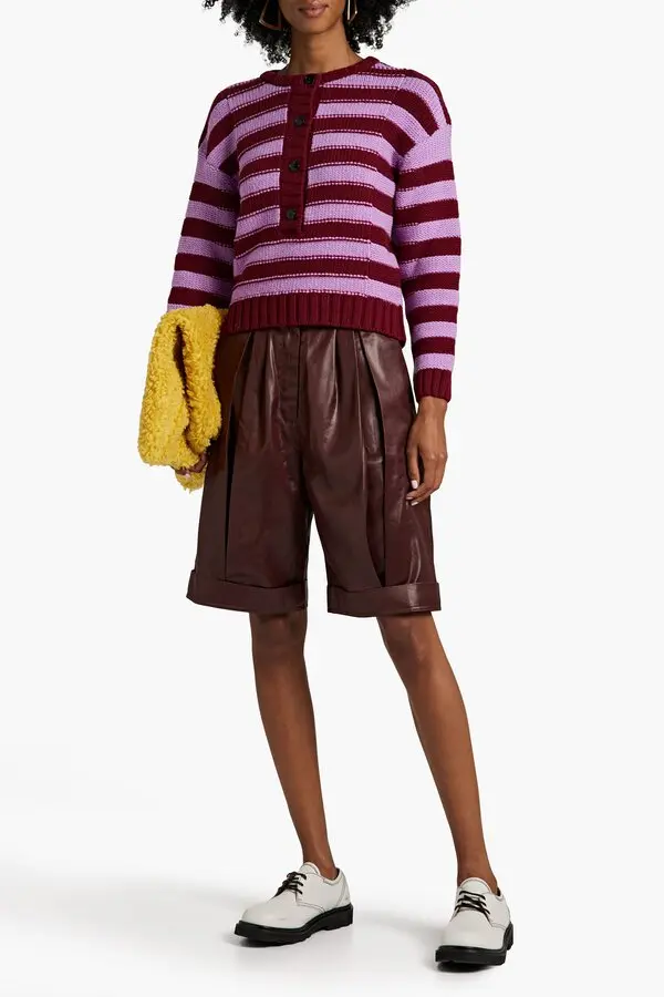 Alexa Chung Striped Wool Sweater