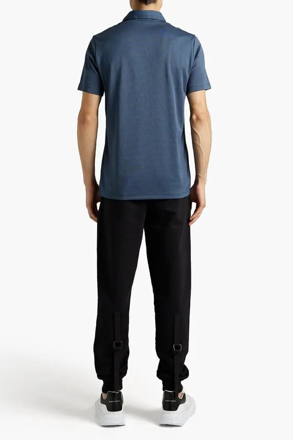 Theory Jacquardknit Cottonblend Polo Shirt