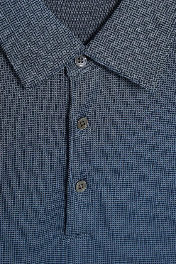Theory Jacquardknit Cottonblend Polo Shirt