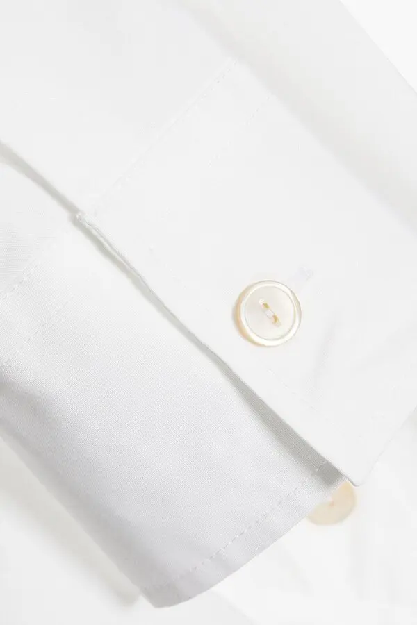 Palmer//harding Pussybow Cottonblend Poplin Blouse