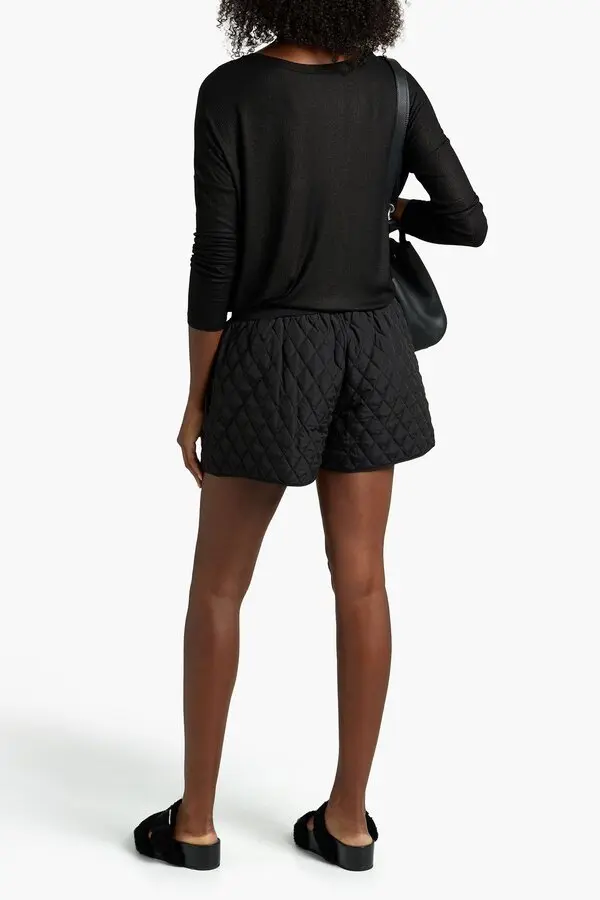 Majestic Filatures Metallic Ribbedknit Top