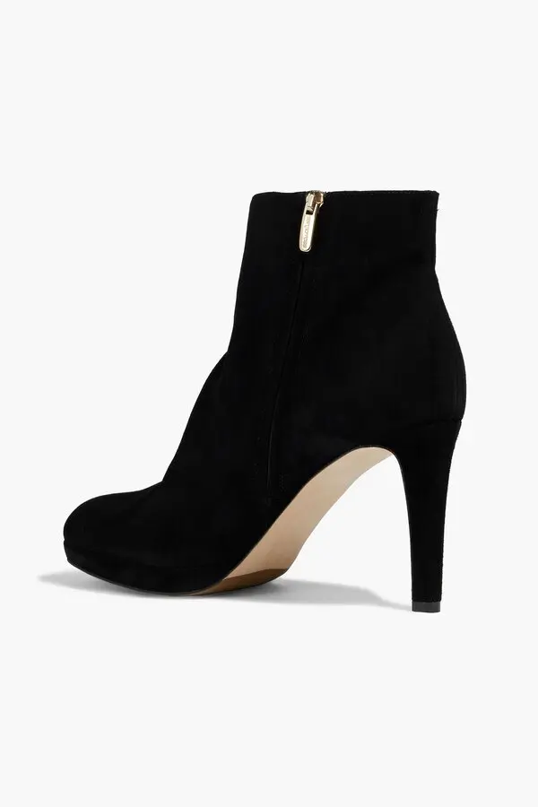 SERGIO ROSSI Suede Platform Ankle Boots