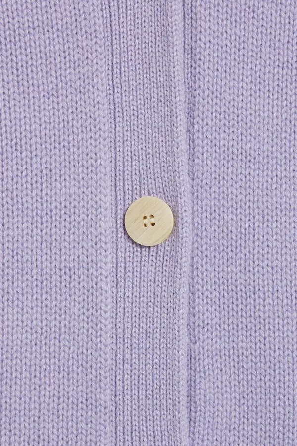 Theory Cashmere Cardigan With Ribbed Trims