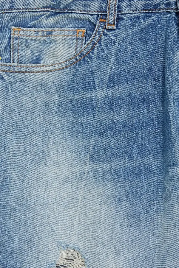 MARCELO BURLON COUNTY OF MILAN Slimfit Distressed Denim Jeans
