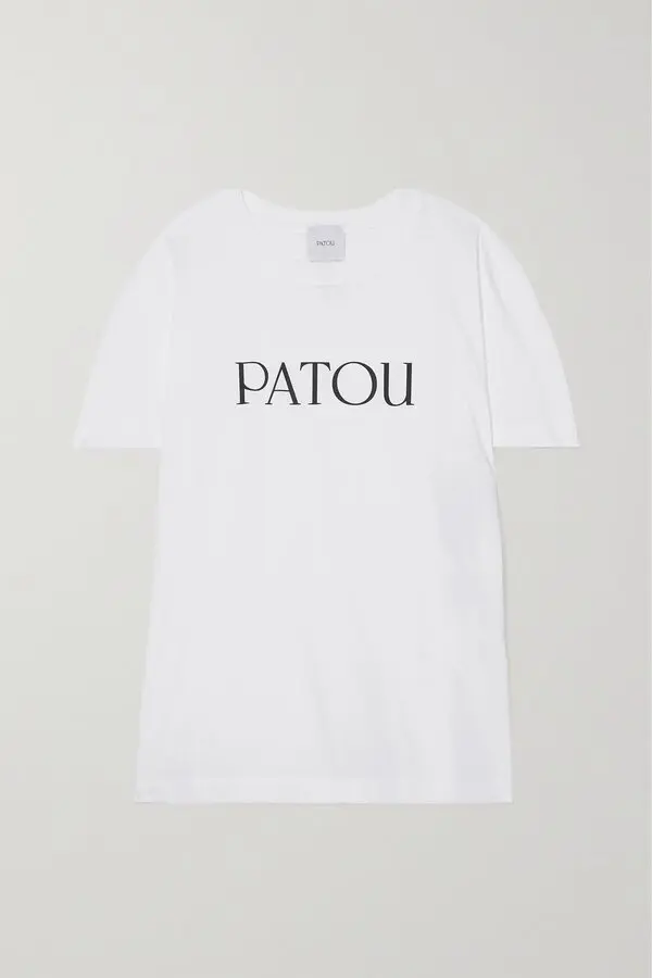 Patou Essential Cotton-jersey T-shirt - White