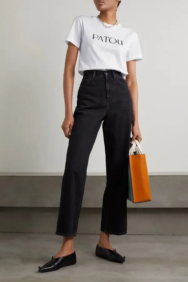 PATOU Essential Cotton-jersey T-shirt
