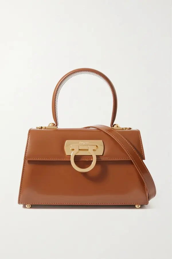 FERRAGAMO Iconic Mini Leather Shoulder Bag
