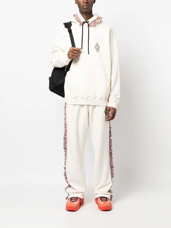 COUNTY OF MILAN Fringe-detailing Jersey Track-pant