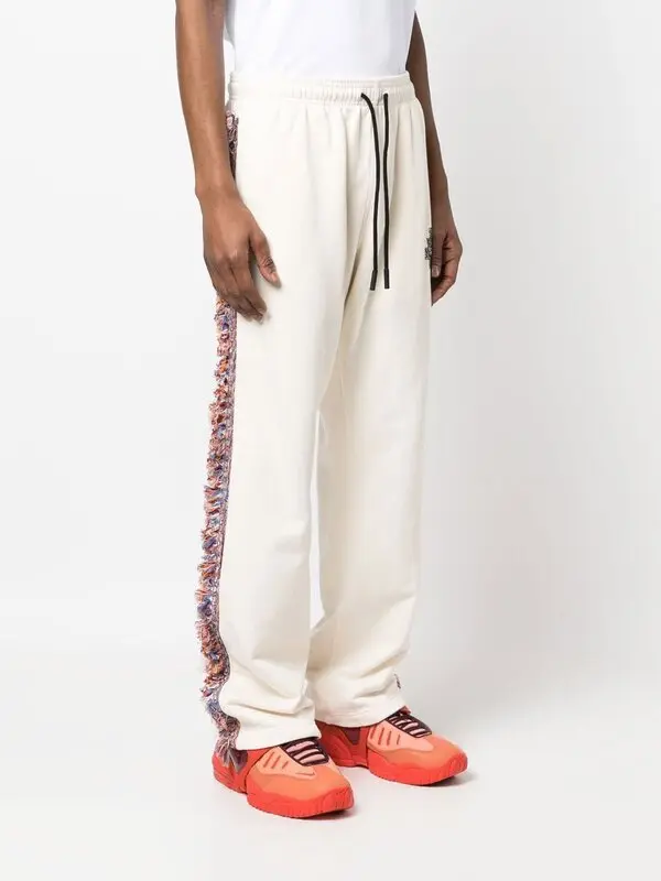 COUNTY OF MILAN Fringe-detailing Jersey Track-pant
