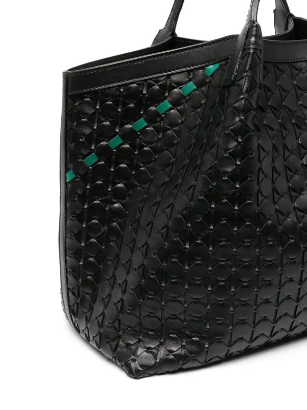 SERAPIAN Textured Shoulder Bag - Black