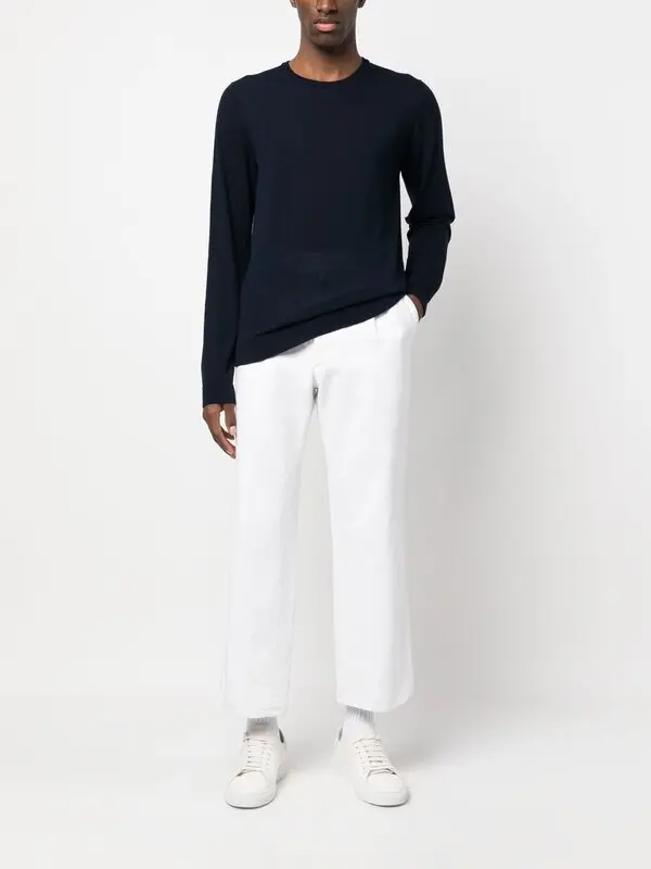 ROBERTO COLLINA Crew-neck Jumper - Blue