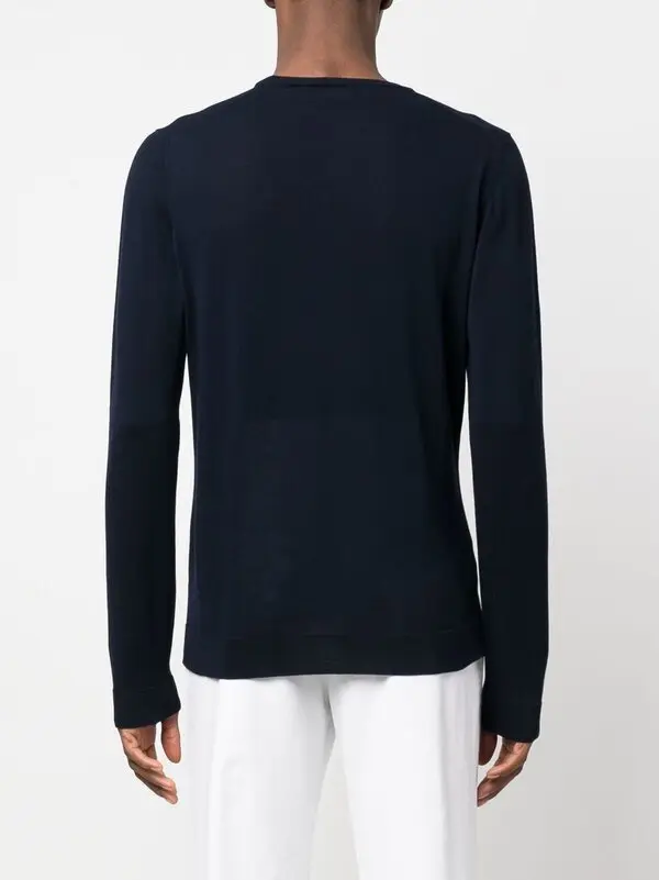 ROBERTO COLLINA Crew-neck Jumper - Blue