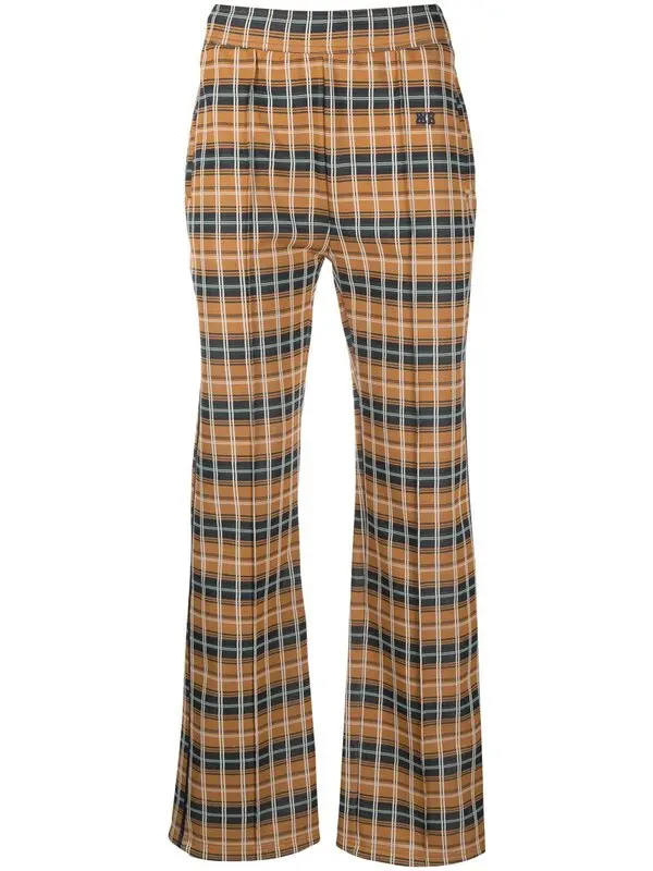 WALES BONNER Check-pattern Trousers