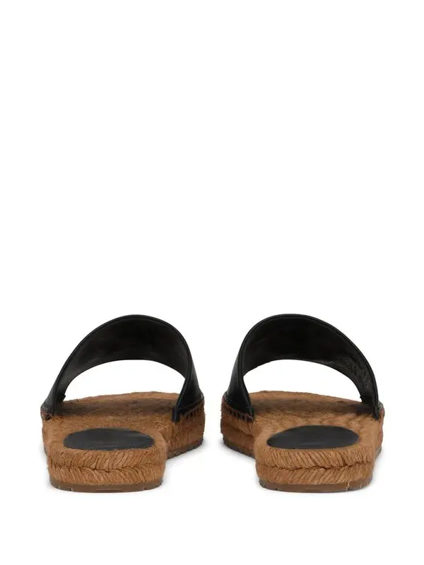 Dolce & Gabbana Dg Logo Espadrilles - Black