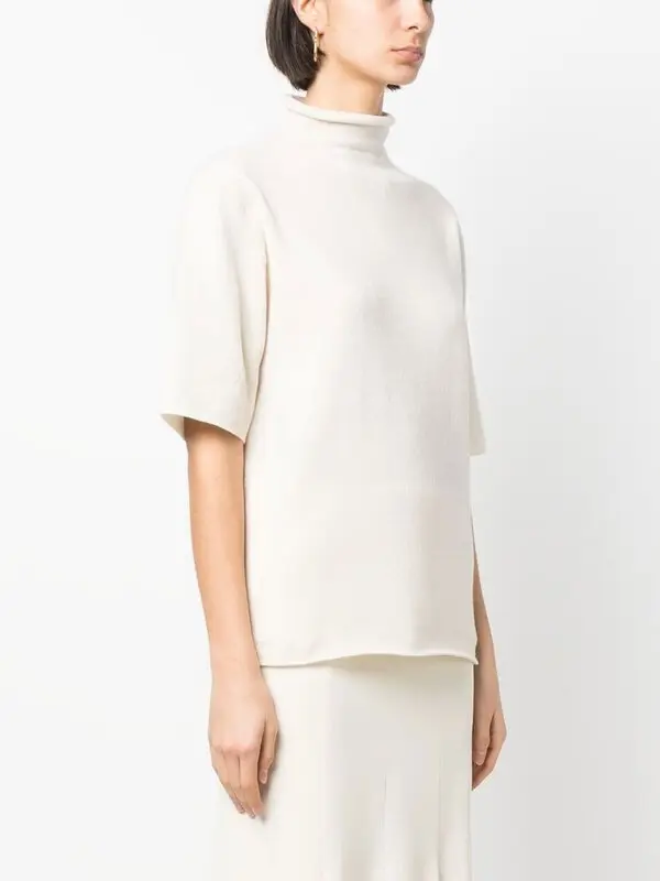 JIL SANDER Short-sleeve Knit Top - Neutrals