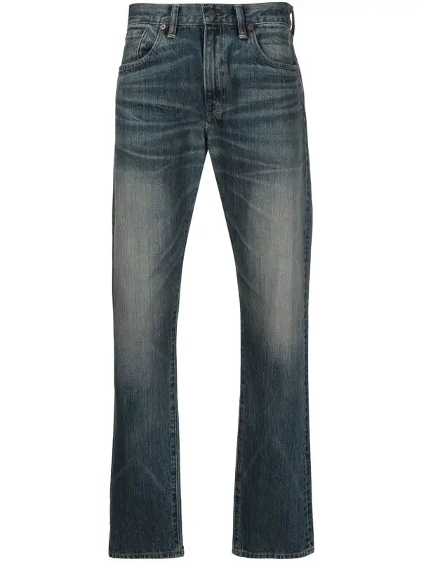 Ralph Lauren Straight-leg Washed Denim Jeans