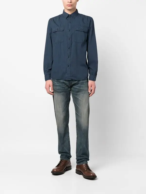Ralph Lauren Straight-leg Washed Denim Jeans