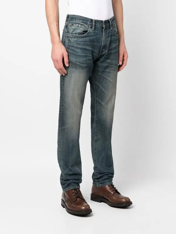 Ralph Lauren Straight-leg Washed Denim Jeans