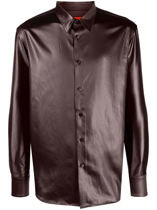Eckhaus Latta Metallic Long-sleeve Shirt