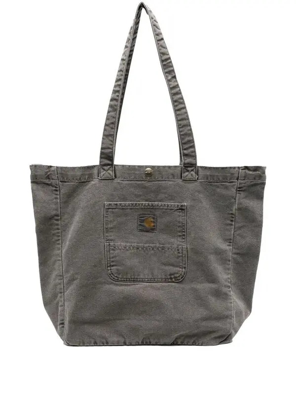 Carhartt Work In Progress Bayfield Denim Tote Bag - Grey
