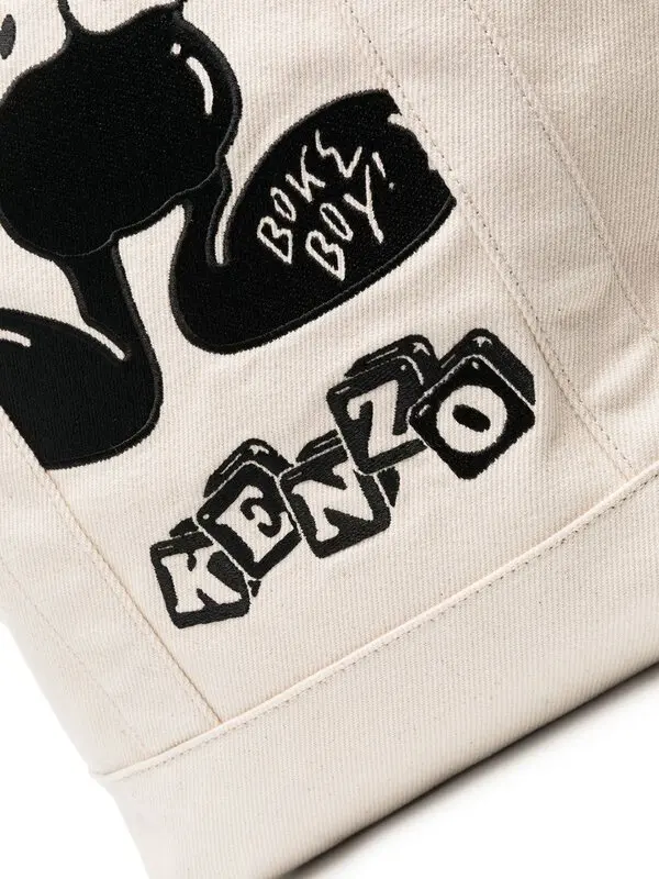 Kenzo Logo-patch Tote Bag