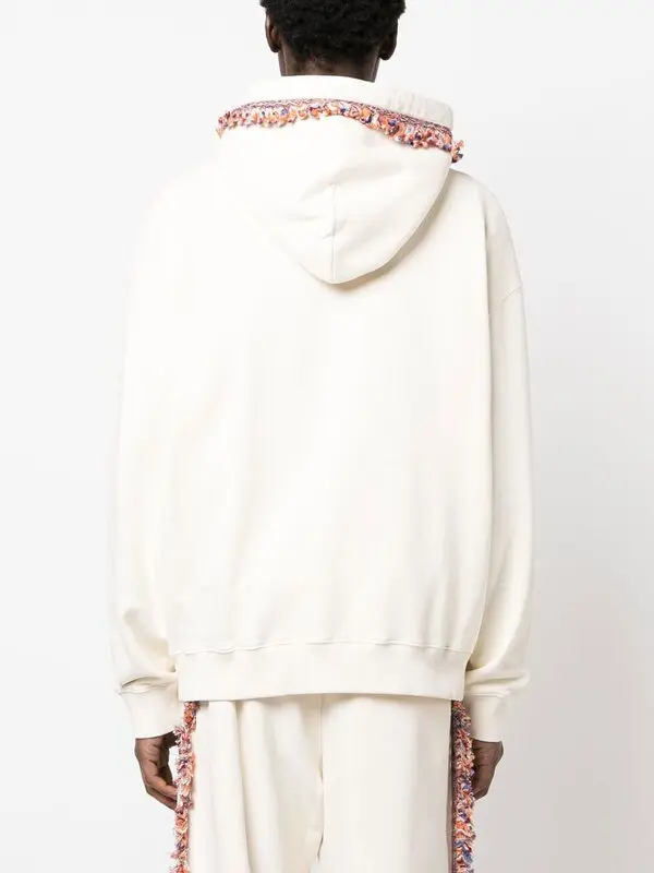 COUNTY OF MILAN Hoodie With Fringe Detailing