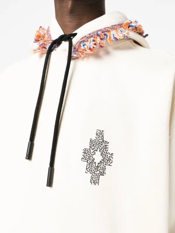COUNTY OF MILAN Hoodie With Fringe Detailing