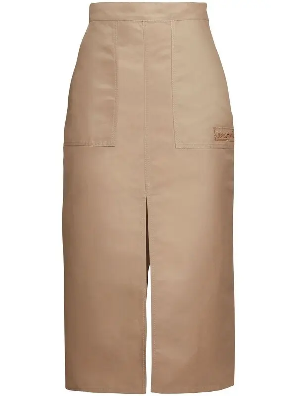 Marni Slit High-waist Midi Skirt
