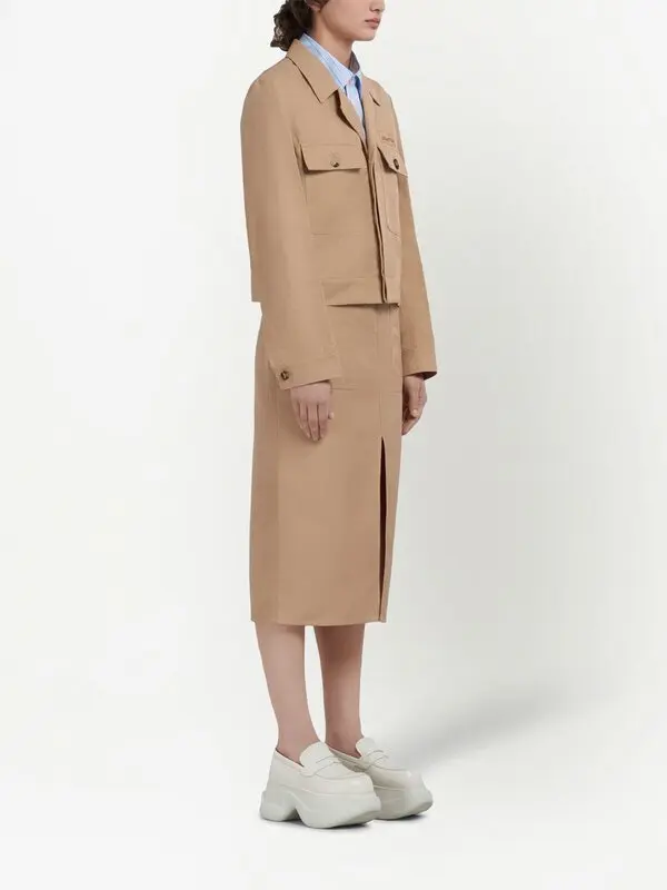 Marni Slit High-waist Midi Skirt
