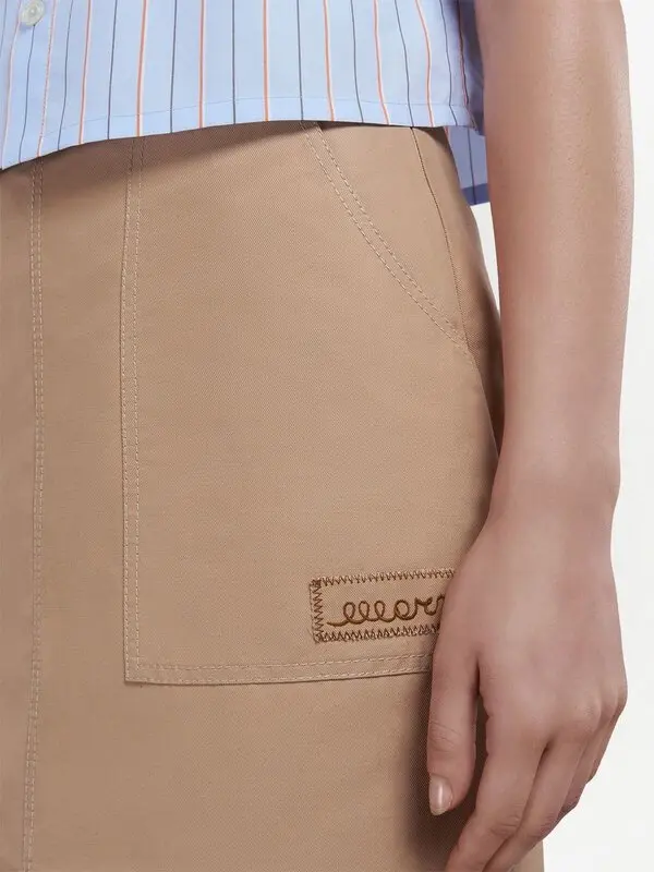 Marni Slit High-waist Midi Skirt