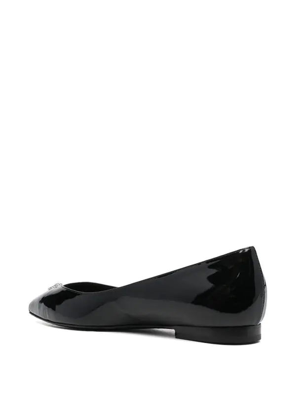 Philipp Plein Skull-stud Ballerina Shoes - Black