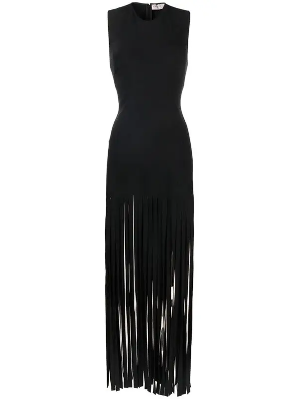 Emilio Pucci Fringed Maxi Dress - Black
