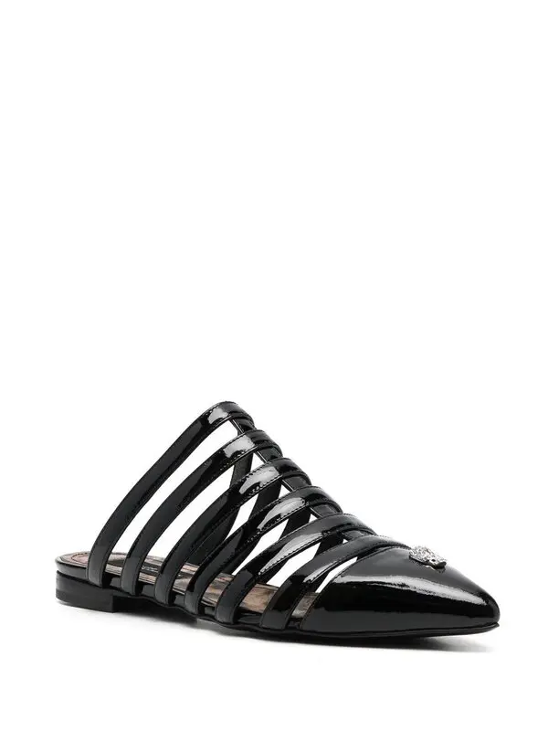 Philipp Plein Vernice Skull-stud Mules