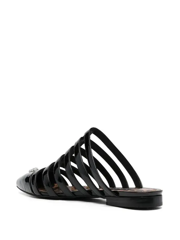 Philipp Plein Vernice Skull-stud Mules