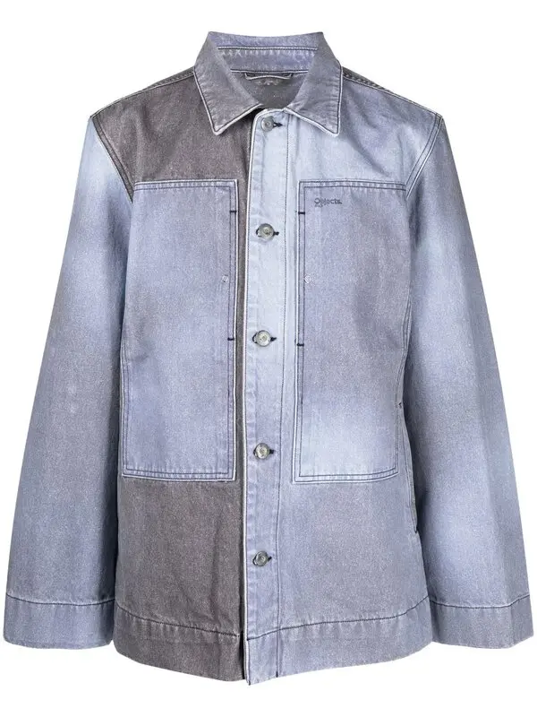 OBJECTS IV LIFE Two-tone Denim Shirt Jacket