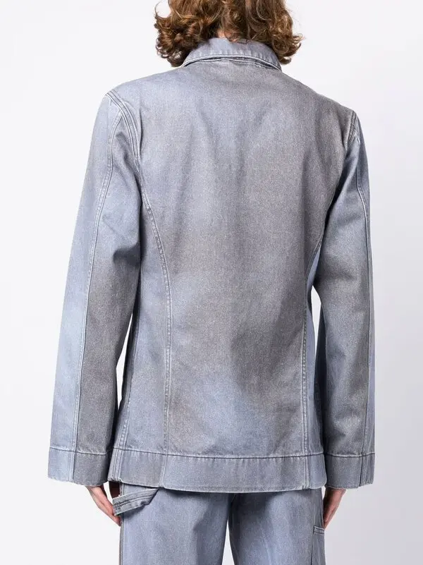 OBJECTS IV LIFE Two-tone Denim Shirt Jacket