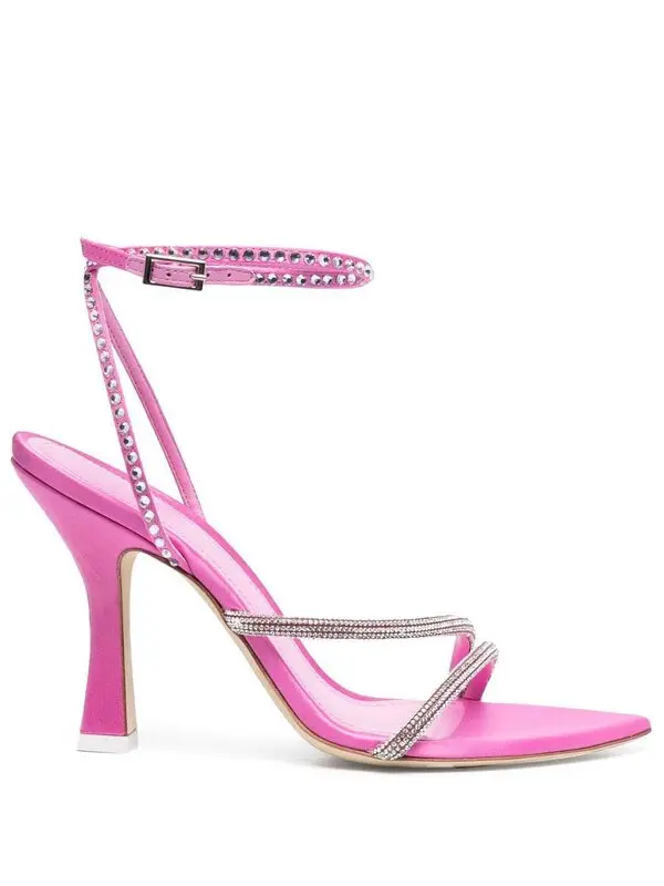 3JUIN Syria 100mm Crystal-embellished Sandals