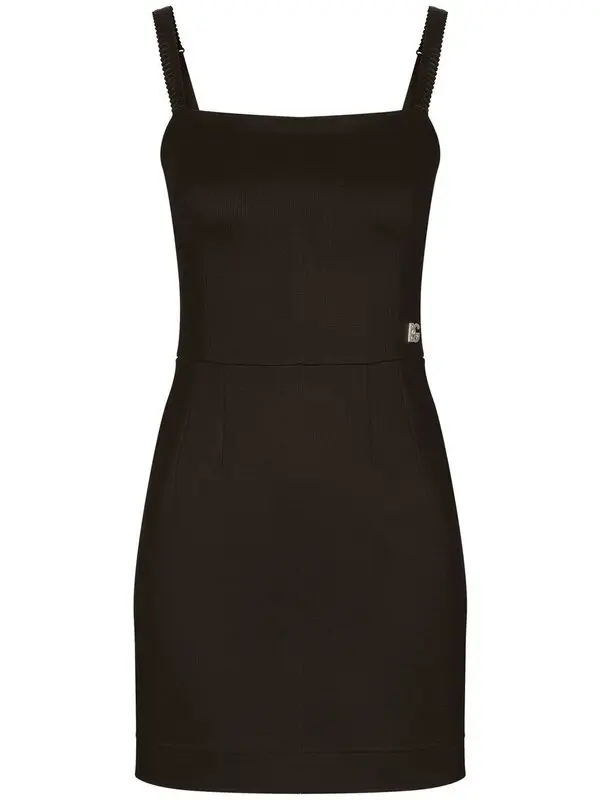 Dolce & Gabbana Logo Plaque Mini Dress