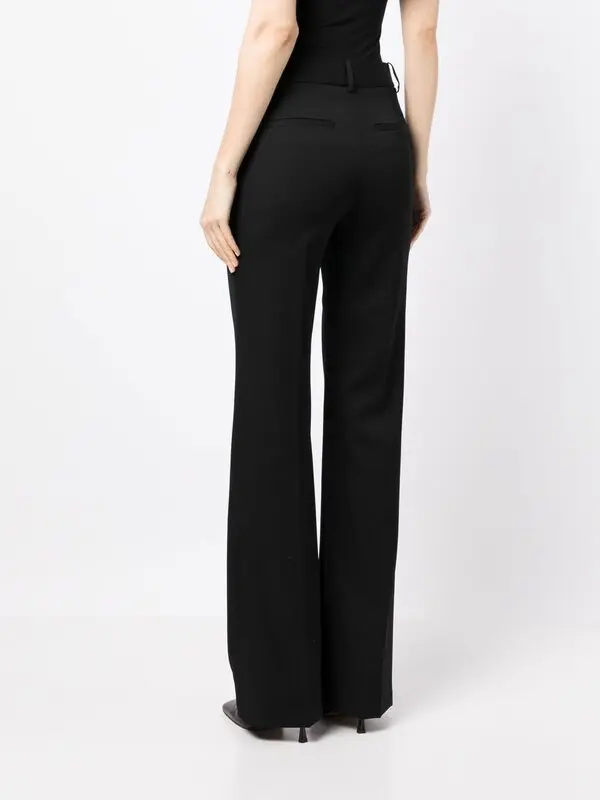 NILI LOTAN Corette Flared Trousers - Black